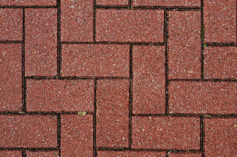 Close up of red paving stock photo. Image of texture - 157994992