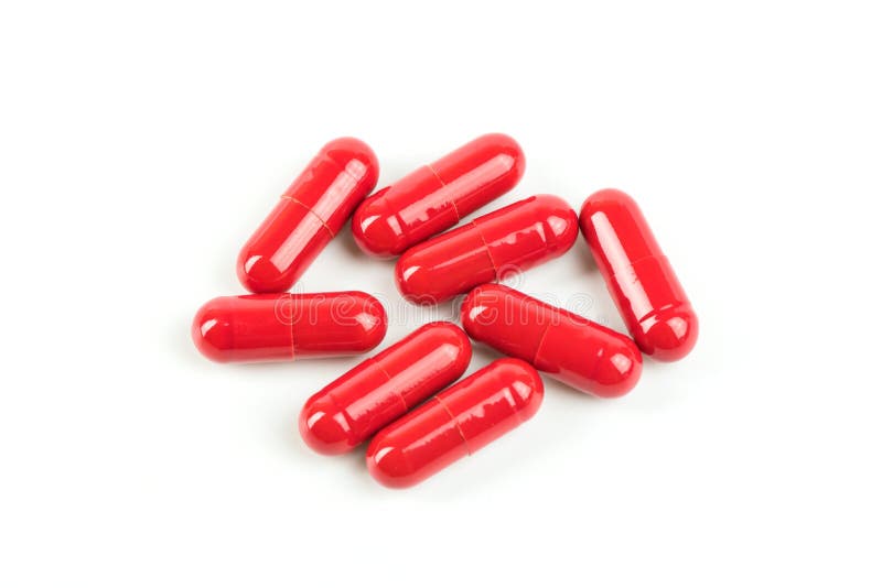 Red Pill Capsules Medicine, Red Drugs Stock Image - Image of allergic ...