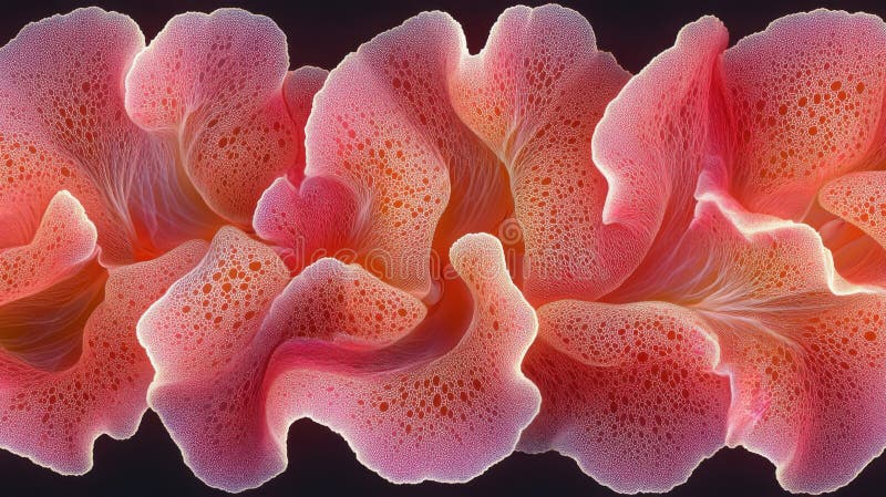 Close-up of Red Pink Orange Sugary Candy with Wave Texture Stock Photo ...