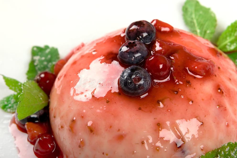 Close-up red pudding stock image. Image of delicious - 22978047