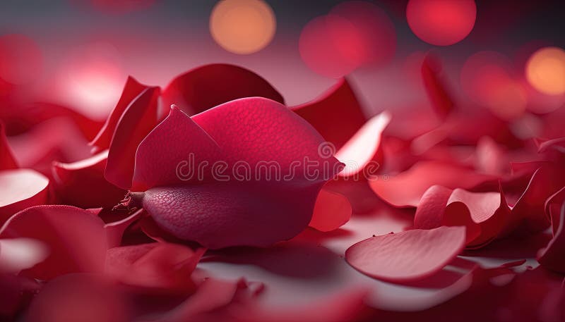 A Close Up of a Red Rose Petals on a Black Background Stock ...