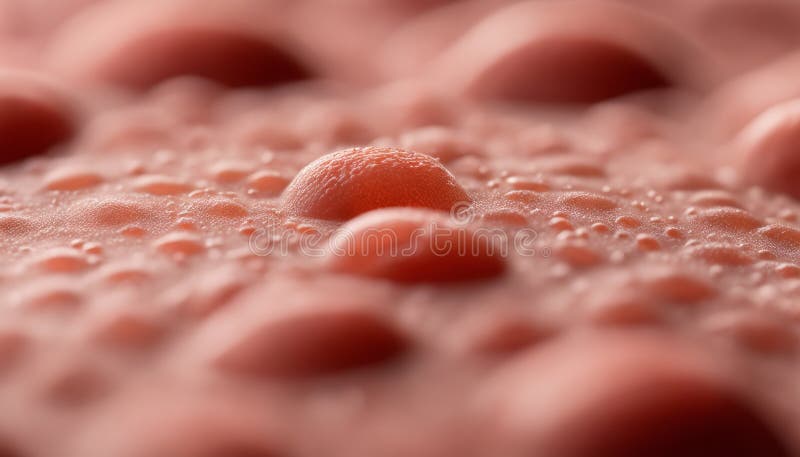A Close Up of a Red Surface with Many Bumps Stock Illustration ...