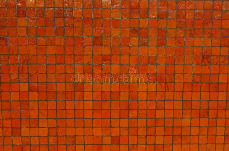 Close Up of Red Tile Mosaic Pattern Wall Stock Image - Image of design ...