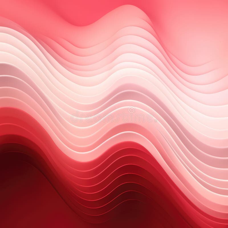 Close Up of Red To White Seamless Wave Pattern, Created Using ...