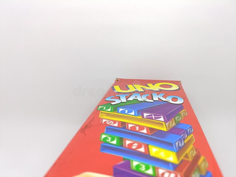 Close-Up of Red UNO Stacko Box on White Background Editorial Stock ...