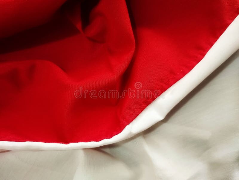 Close-up of Red White Indonesian Flag for 17th August Independence Day ...