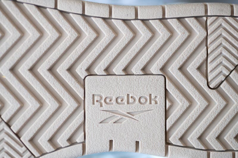 Close-up of the Reebok Logo on the Sole of the Sneaker Editorial Photo ...