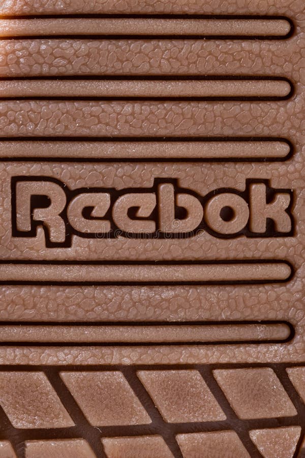 Close-up of the Reebok Logo on the Sole of the Sneaker Editorial Image ...