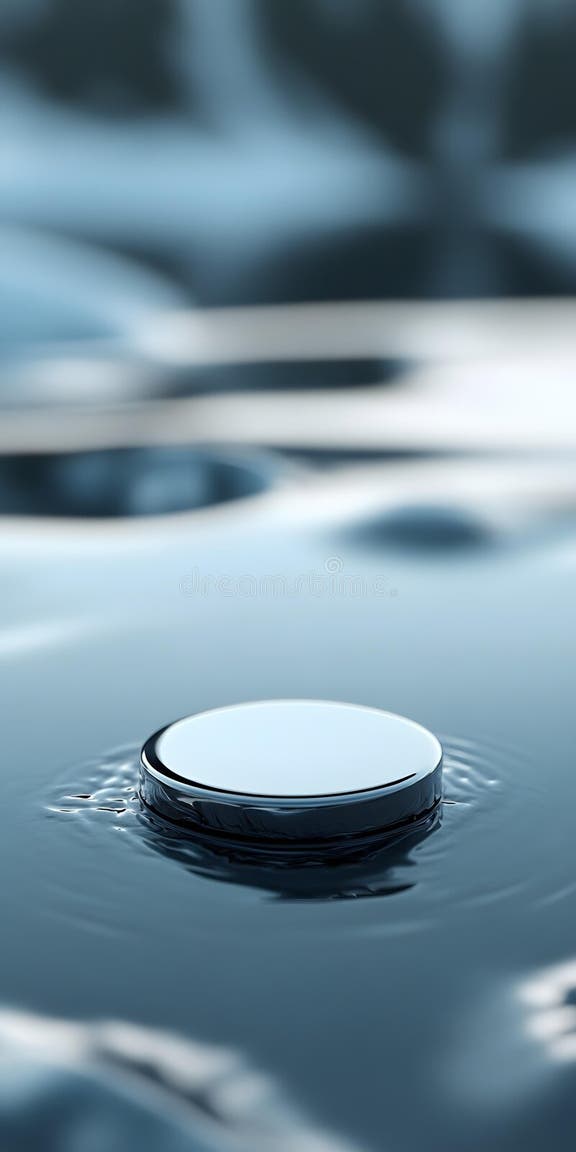 Close-up of Reflective Circular Object Stock Illustration ...