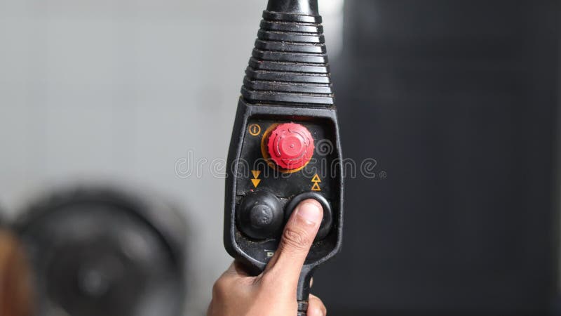 Close Up Remote Control Switch for Overhead Crane Stock Video - Video ...