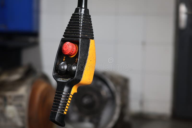 Close Up Remote Control Switch for Overhead Crane Stock Image - Image ...
