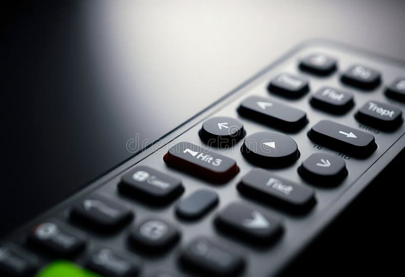 Close Up of a Remote Control on a Table Stock Illustration ...