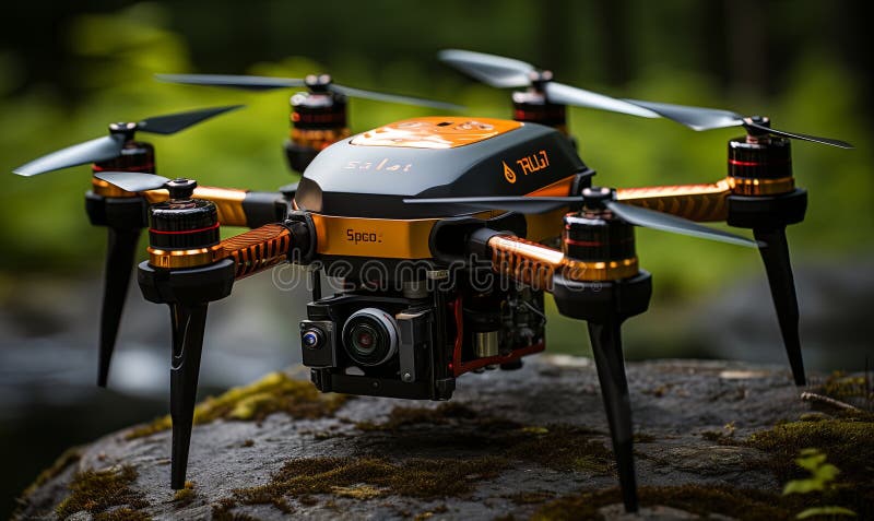 Close Up of Remote Controlled Flying Device Stock Image - Image of ...
