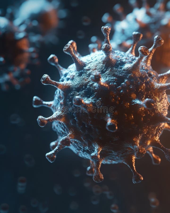 Close-Up Representation of a Virus Structure in Microscopic Detail ...