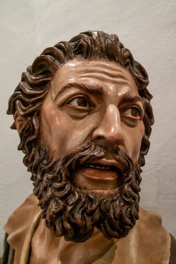 Close-up of an Holy Week Figure in Spain Editorial Stock Image - Image ...
