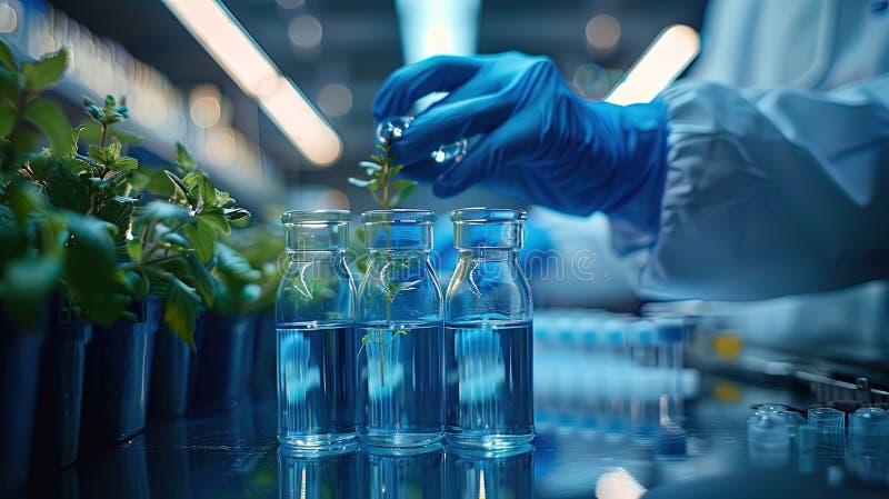 Close-up of Researchers Conducting Experiments on Biological Samples ...