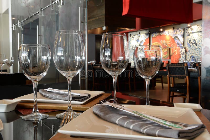 Close Up of Restaurant Tabletop Stock Photo - Image of wood, close ...