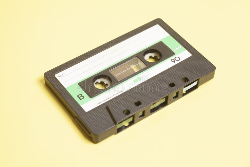 Close Up of Retro Audio Cassette Tape. Stock Photo - Image of mono ...