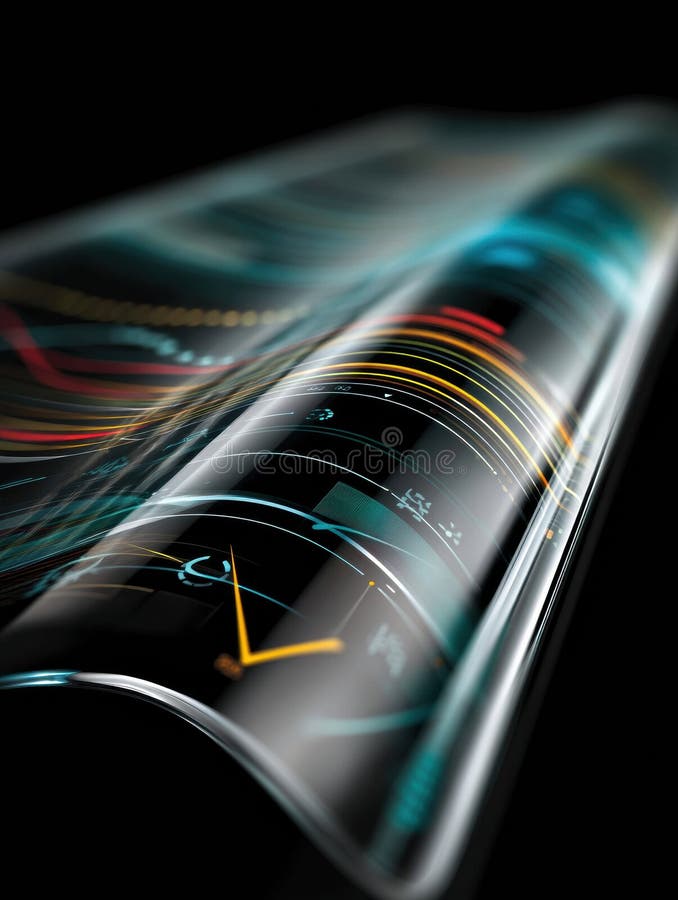 Flexible OLED Screen Showcases Advanced UI Design in a Close-Up View ...