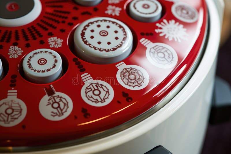 Close-up of Rice Cooker Buttons and Settings Stock Illustration ...