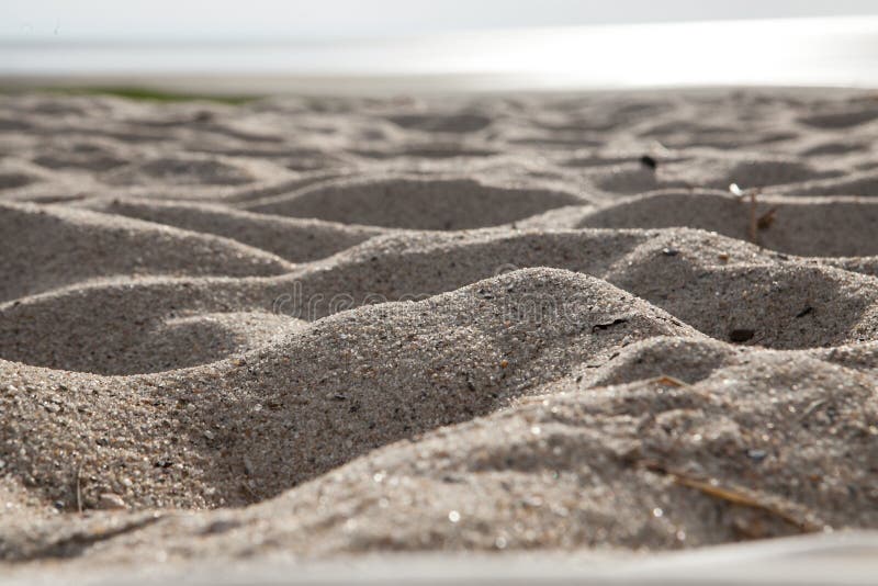 Ridges of Beach Sand Texture Background Stock Image - Image of ...
