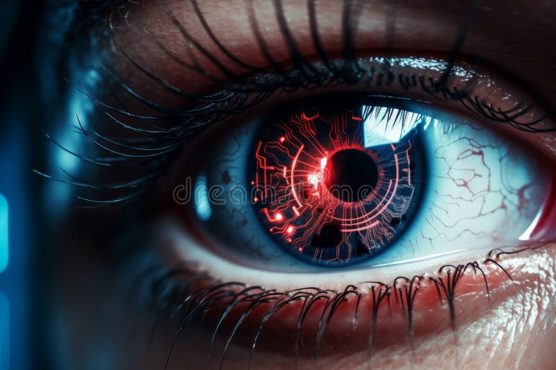 Eye Viewing Artificial Intelligence Technology Digital Information ...