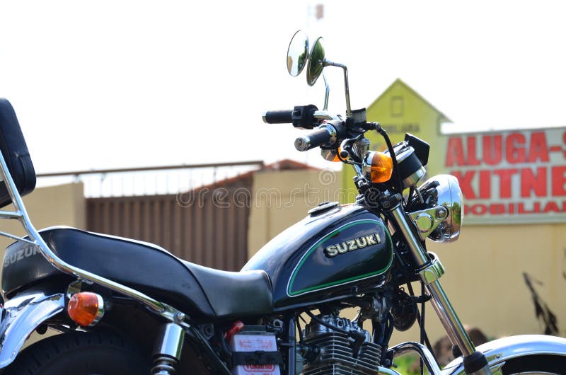 Close Up of the Right Side of a Black Custom Motorcycle Editorial ...