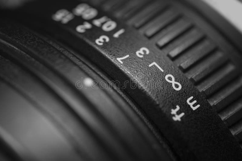 Close Up Ring Focus of Camera Lens Stock Photo - Image of background ...