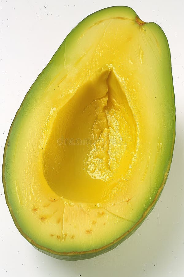 Close-up of a Ripe Avocado Half with a Rich, Creamy Texture. Stock ...