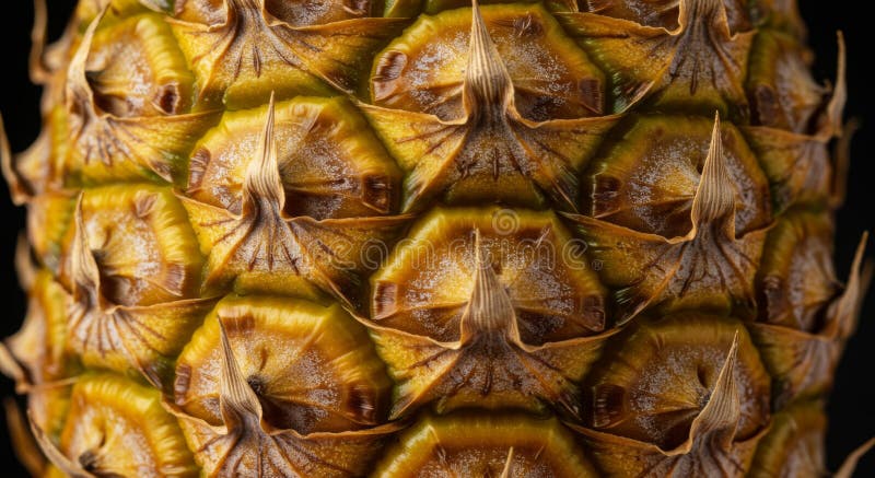 Close Up of Ripe Pineapple Texture Stock Illustration - Illustration of ...