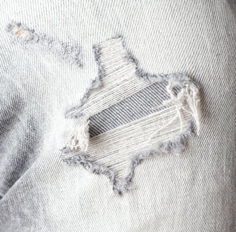 Close-up of Ripped Jeans at the Knee Stock Photo - Image of beauty ...