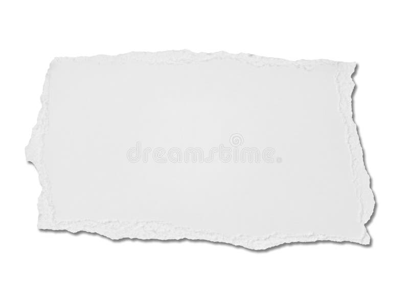 Ripped Notepad Sheet with Rough Edges Stock Photo - Image of note ...