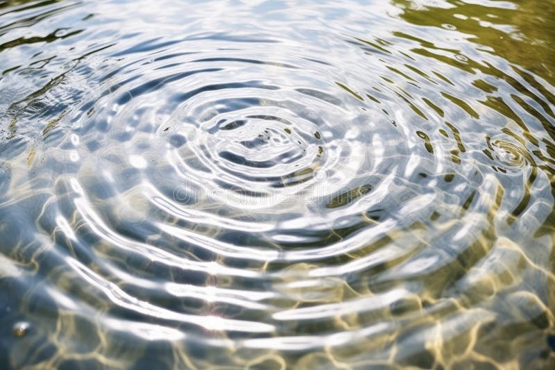 Close-up of Ripples Caused by Hot Water Bubbles in Spring Stock ...