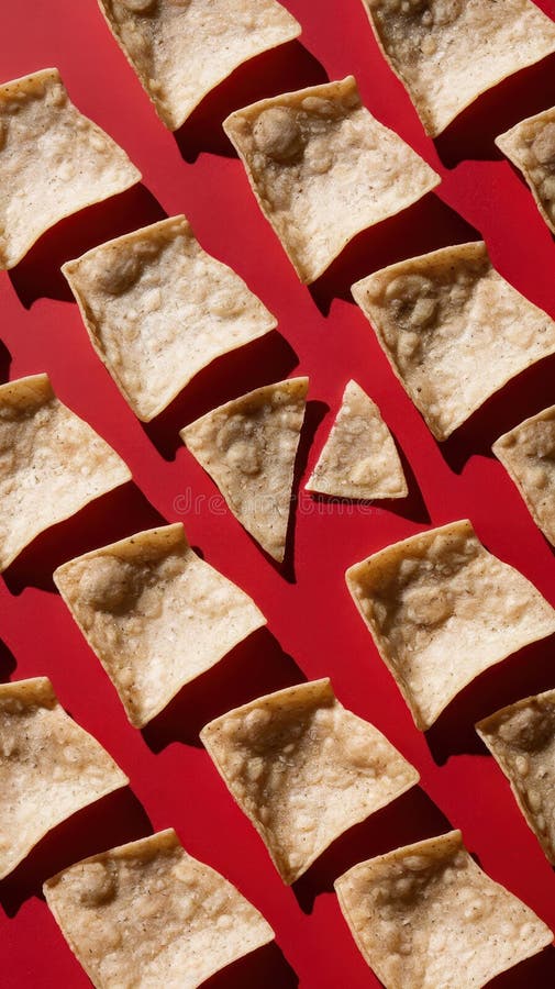 Close-Up of Ritz Crackers in Rows on Gray Background with Red Tray ...