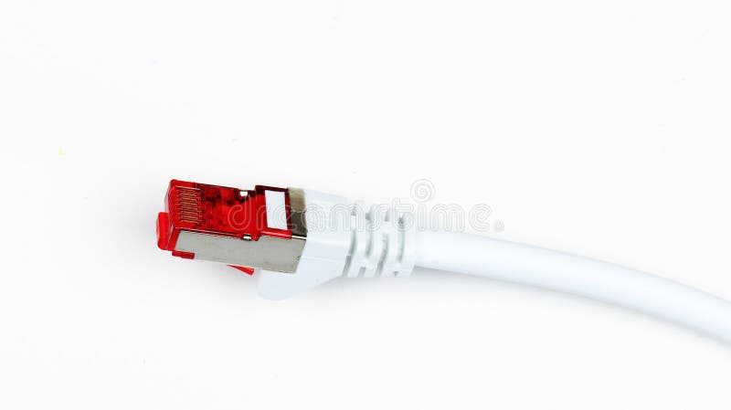 RJ45 plug with cable stock photo. Image of plug, click - 773544