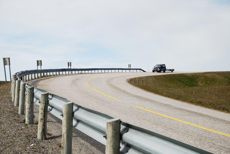 Close-up of road bend stock image. Image of safeguard - 18354195