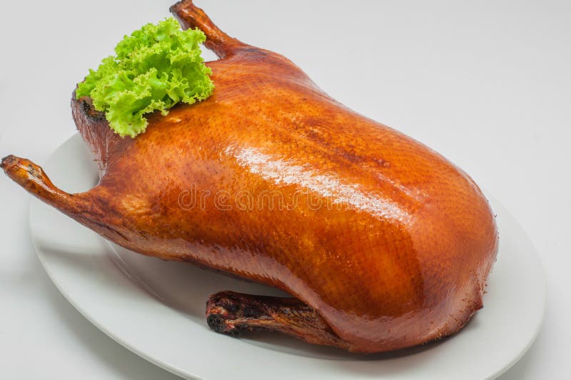 Close-up Roast Peking Duck & X28;Whole Duck& X29; Stock Photo - Image ...