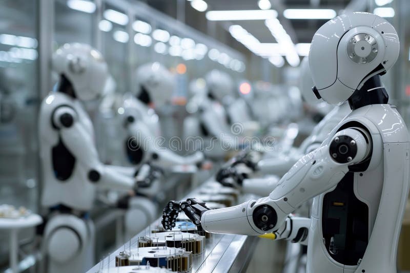 Close-up of a Robot S Hand Assembling Components Stock Photo - Image of ...