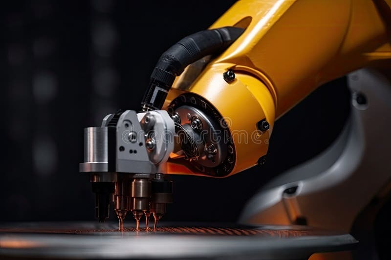 Close-up of Robotic Arm and Hand, with Tools for Repairing and ...