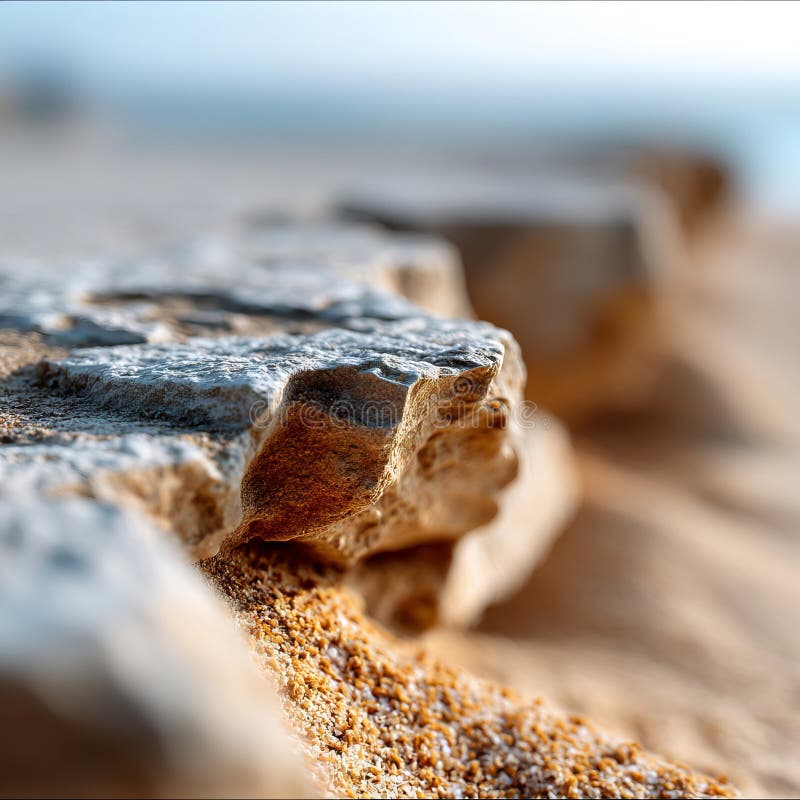 A Close Up of a Rock on the Beach Stock Image - Image of rocks ...