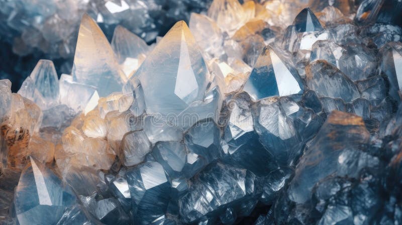 Close-Up Rock Crystal Stone Texture. Stunning Background Details Stock ...