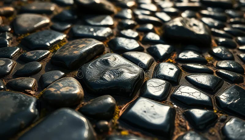 Close Up of a Rock Surface with Many Small Rocks Stock Photo - Image of ...