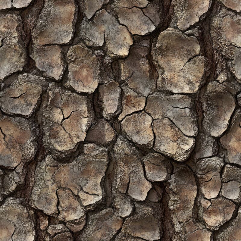 A Close Up of a Rock with a Tree Bark Texture Stock Illustration ...