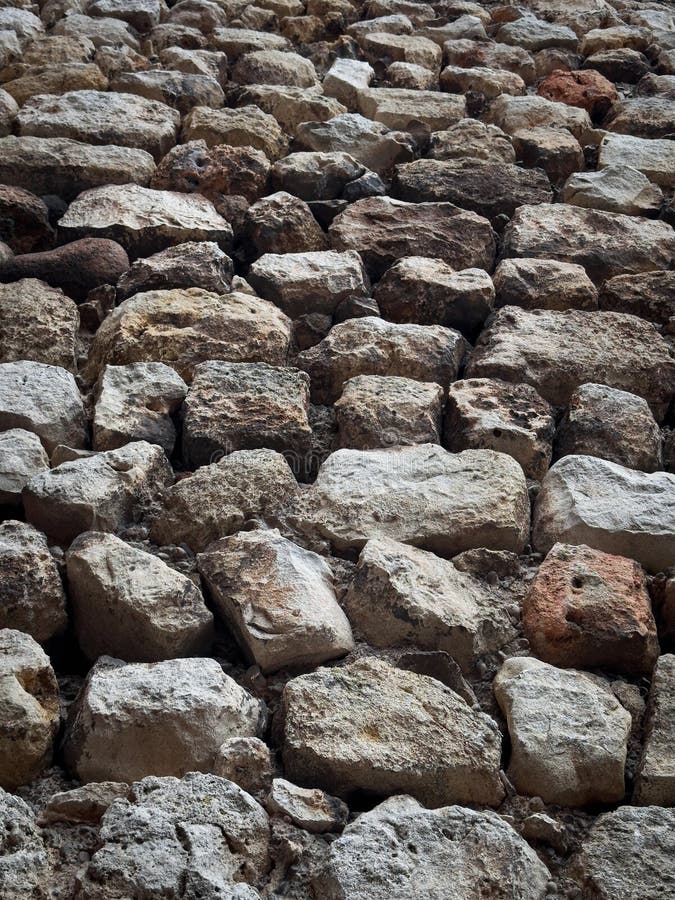 A Close Up of a Rock Wall, Ancient Bricks Texture Stock Image - Image ...