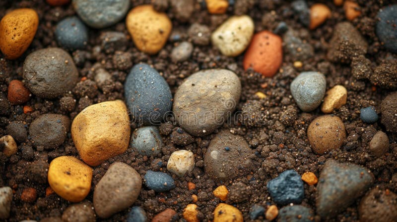 Close Up of Rocks and Dirt on a Surface Stock Photo - Image of ...