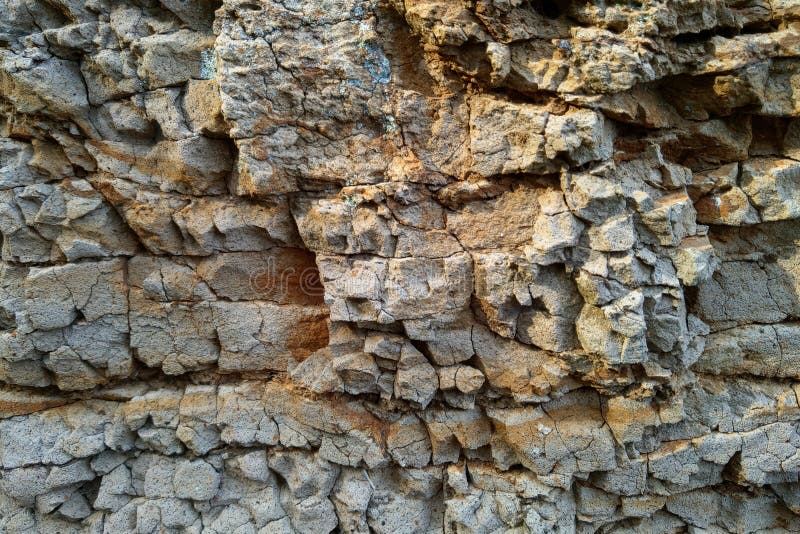 Close-up of the Rocky Texture of the Rock, Background. Stock Photo ...