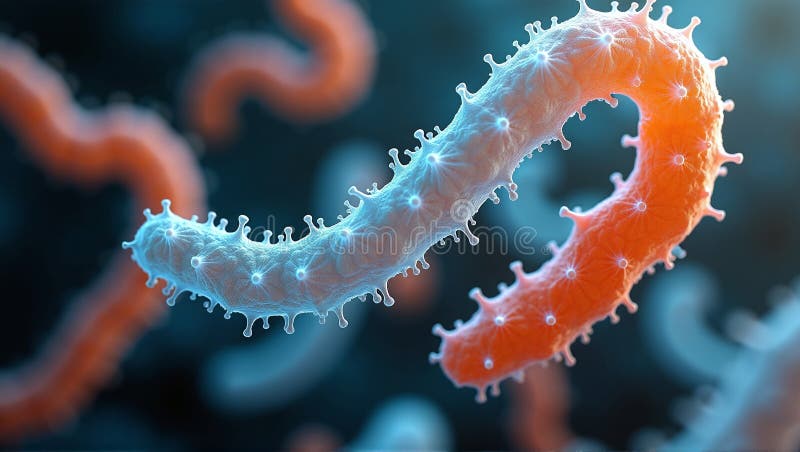 Close-up of Rod-shaped Salmonella Typhi Bacteria: Gram-negative ...