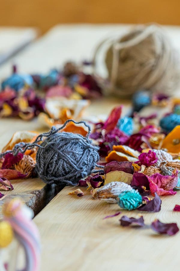 Close-up Roll of Blue Yarn for Crafting Stock Photo - Image of coil ...