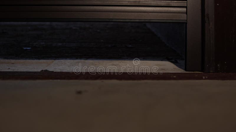 Close-up of Roller Garage Doors Opening, Gates Going Up Stock Video ...