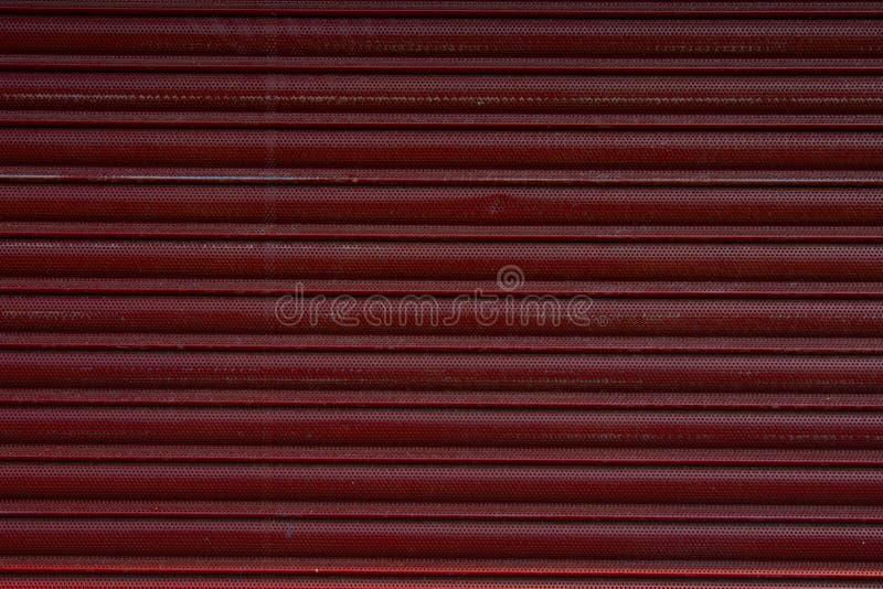 Close Up of a Roller Shutter Door, Plastic Red Texture Background Stock ...
